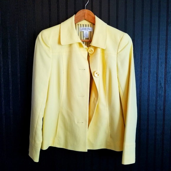 Judith Hart | Jackets & Coats | Vintage Yellow Blazer | Poshmark